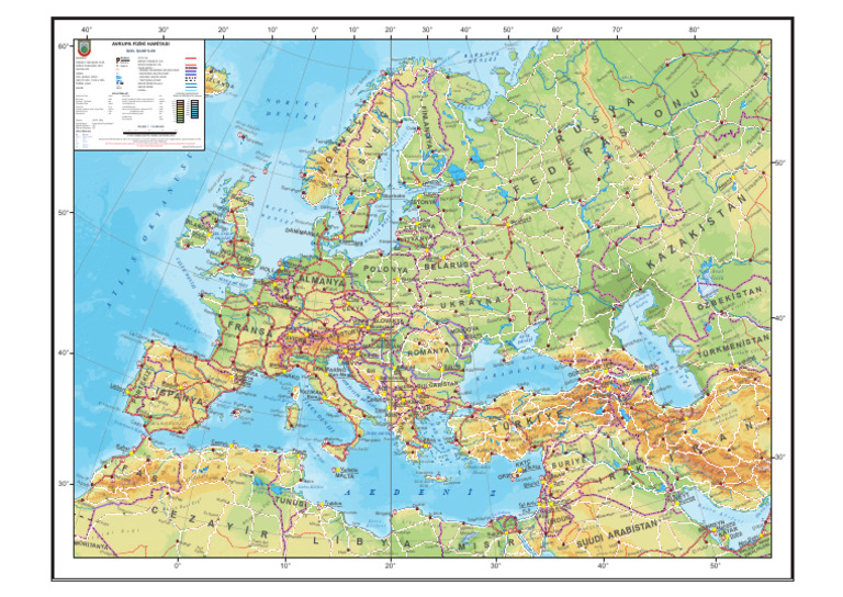 Avrupa Fiziki Haritasi 1669 | PDF