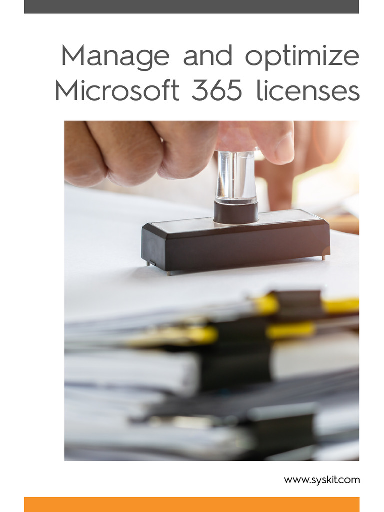 SysKit Ebook M365 Licenses | PDF | Microsoft | Cloud Computing