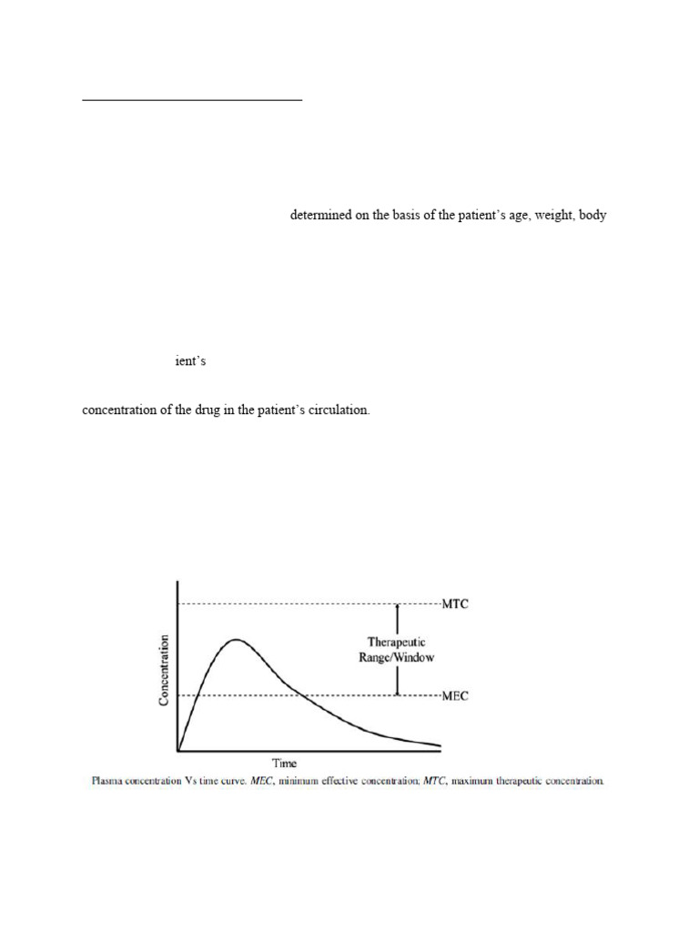 Therapeutic Drug Monitoring Explained | PDF | Dose (Biochemistry ...