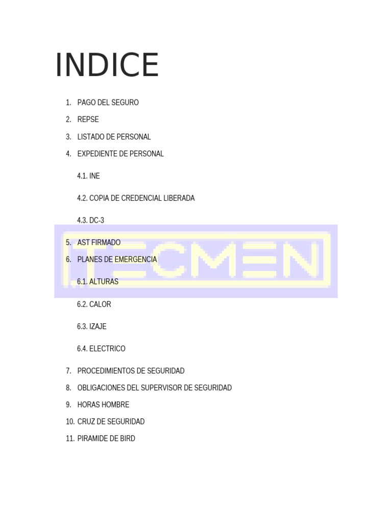 INDICE | PDF