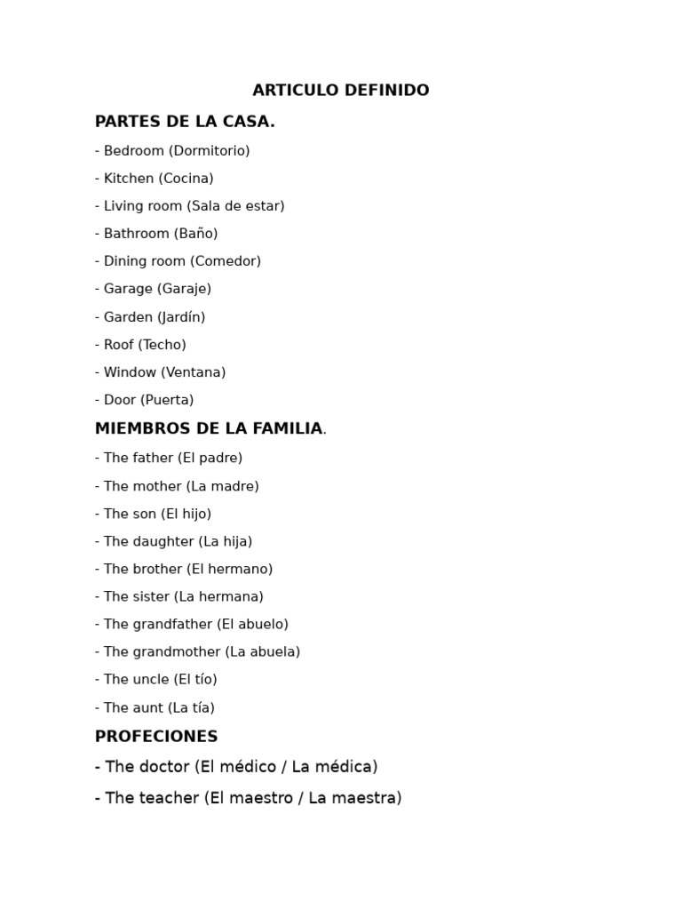 Articulo Definido e Indefinido BREYNER | PDF