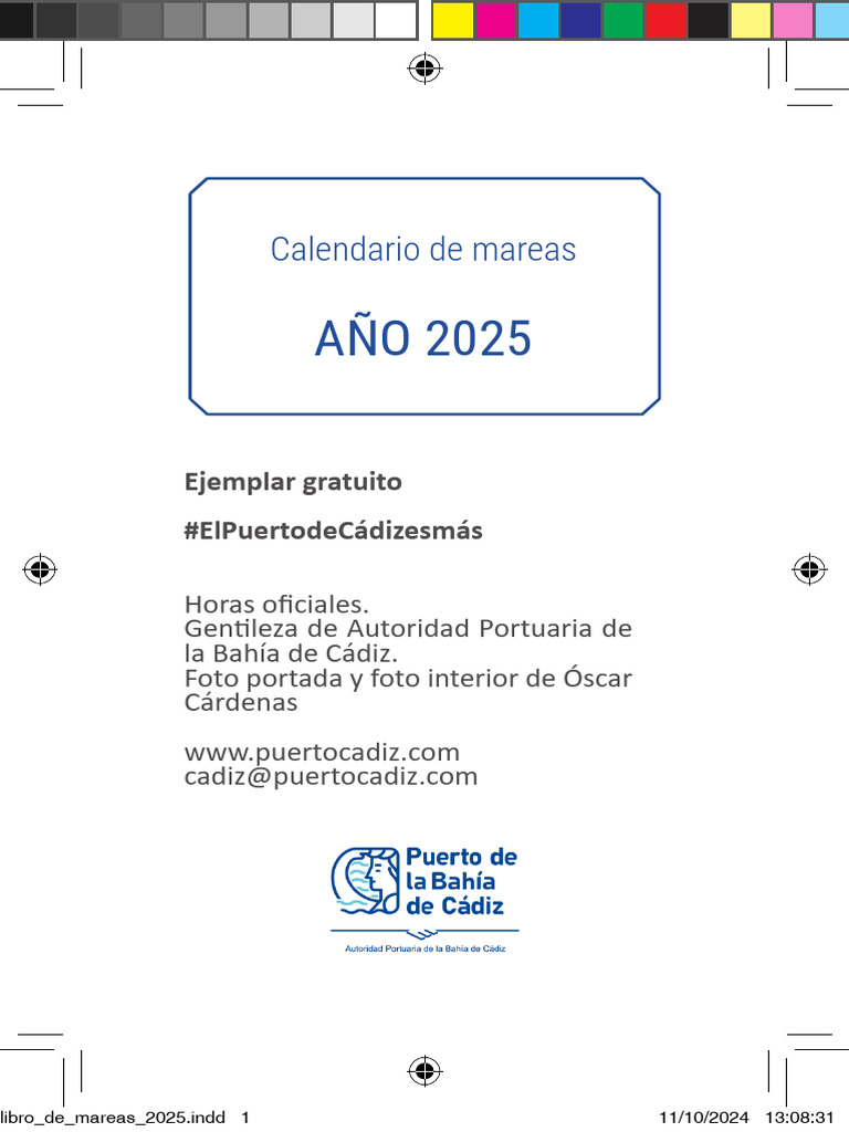 Libro de Mareas 2025 | PDF | Marea | El nivel del mar