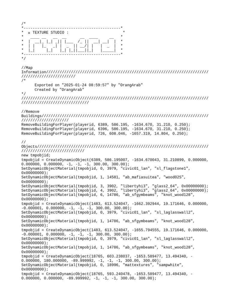 Dynamic Object Creation Script | PDF