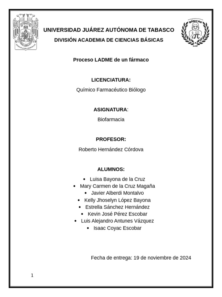 Proceso LADME de la Lidocaína | PDF | Medicamentos con receta ...