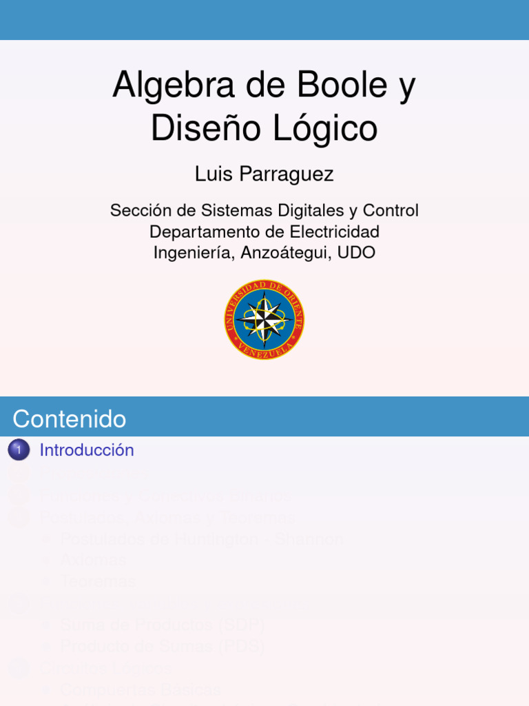 03 Alg Boole Dis Log v4 | PDF | Función (Matemáticas) | Álgebra de Boole