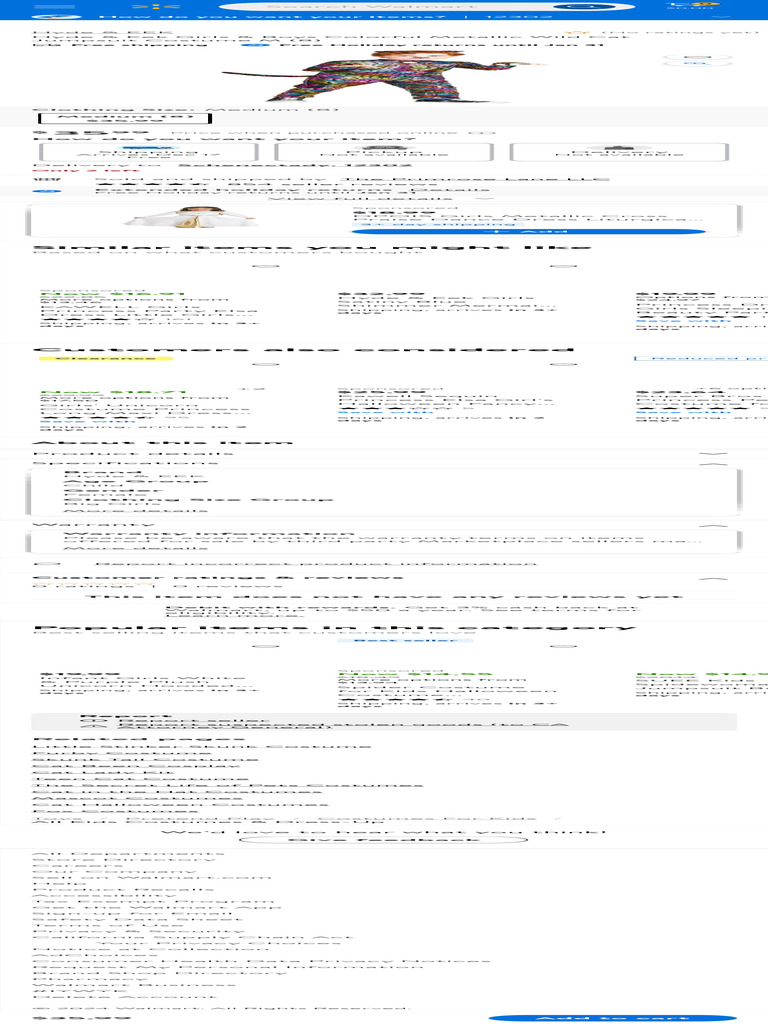 Hyde & Eek Girls & Boys Colorful Metallic Wild Cat Jumpsuit Costume M (8) - Walmart.com | PDF ...