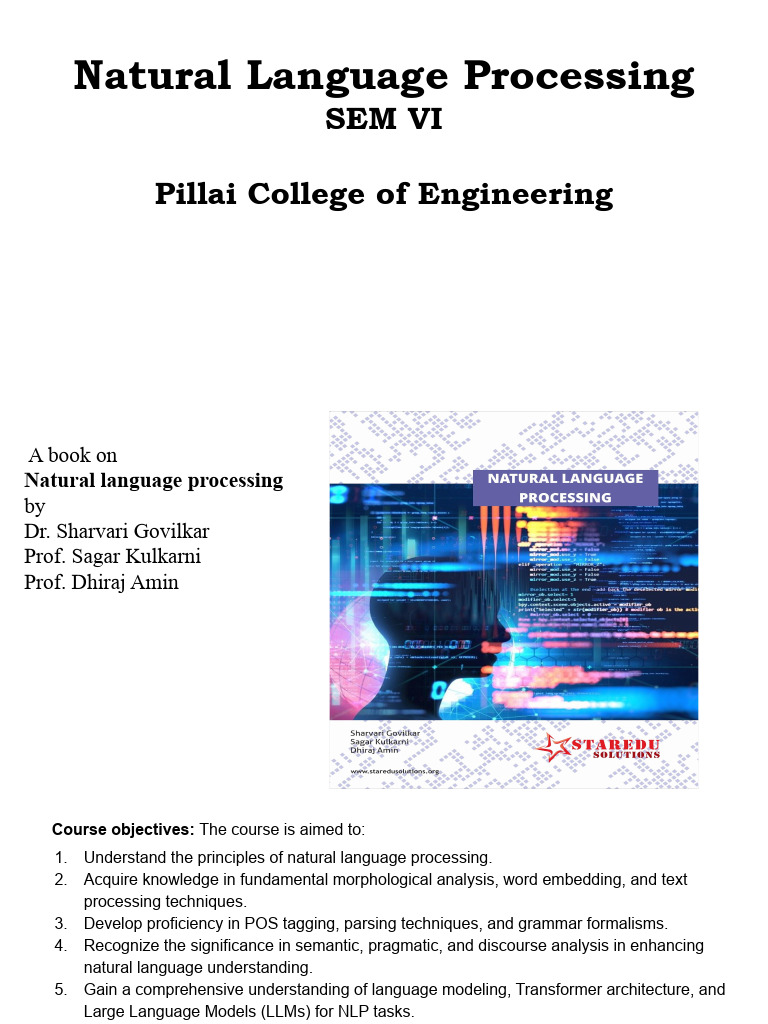 Module 1 NLP 2024-25 6 Sem Even | PDF | Semantics | Word