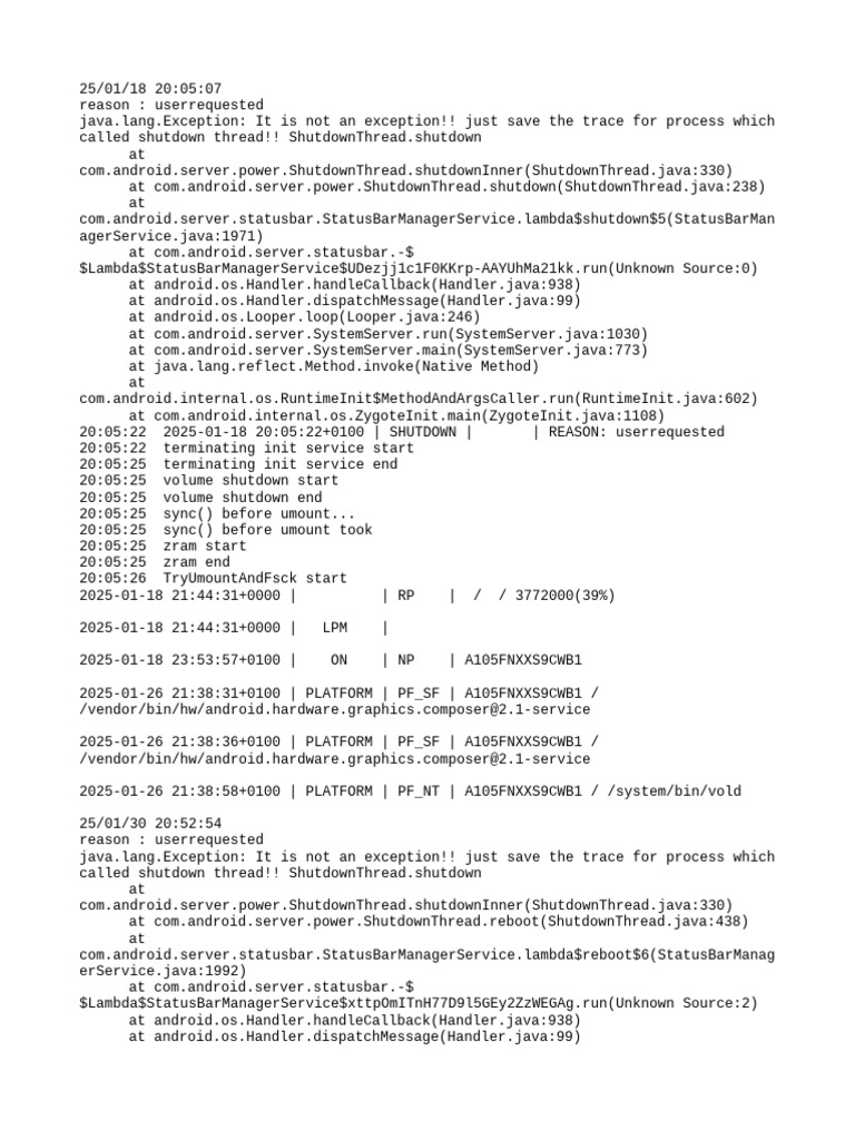 Power Off Reset Reason | PDF | Operating System Technology | Concurrent Computing
