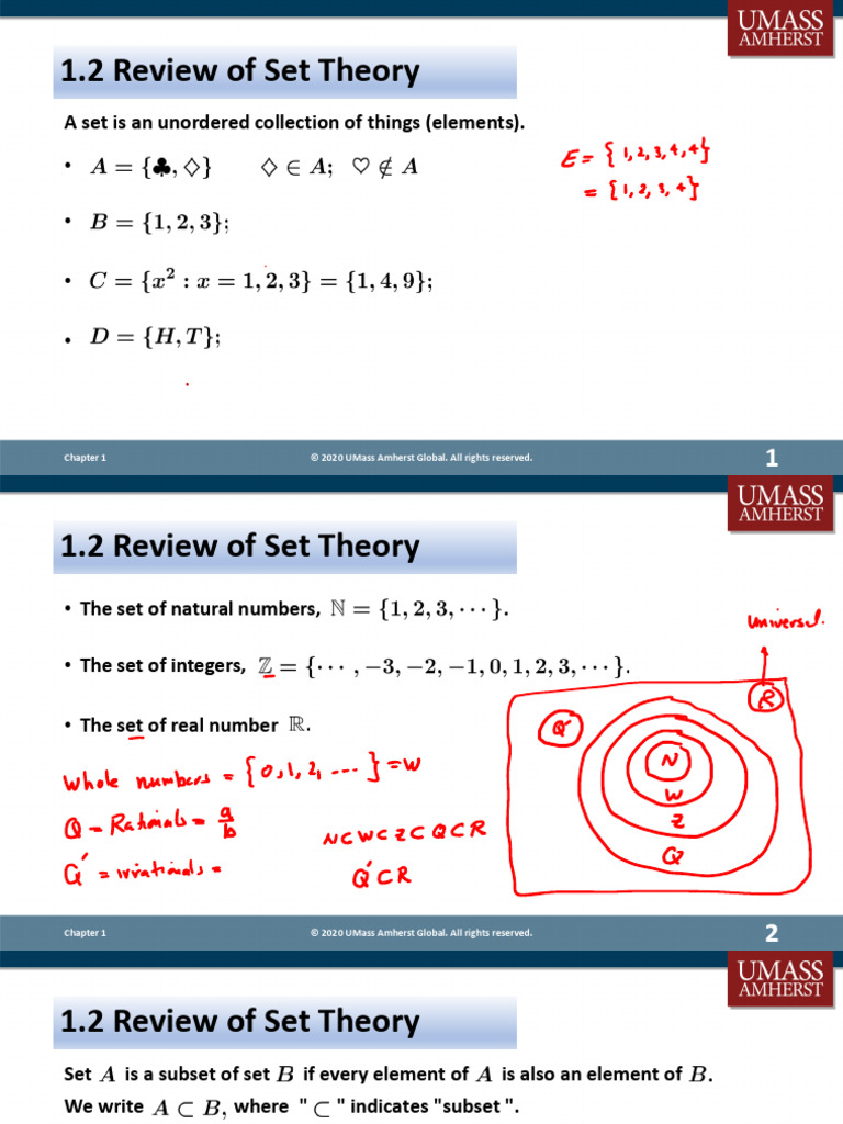 Chapter 1 | PDF | Set (Mathematics) | Mathematics