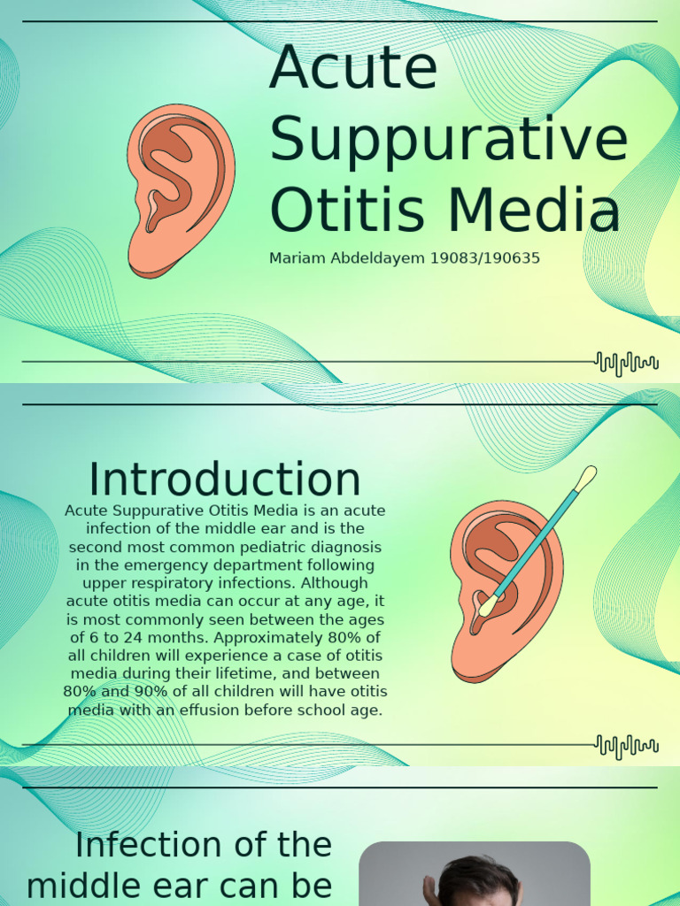 Acute Suppurative Otitis Media | PDF | Diseases And Disorders | Medical ...