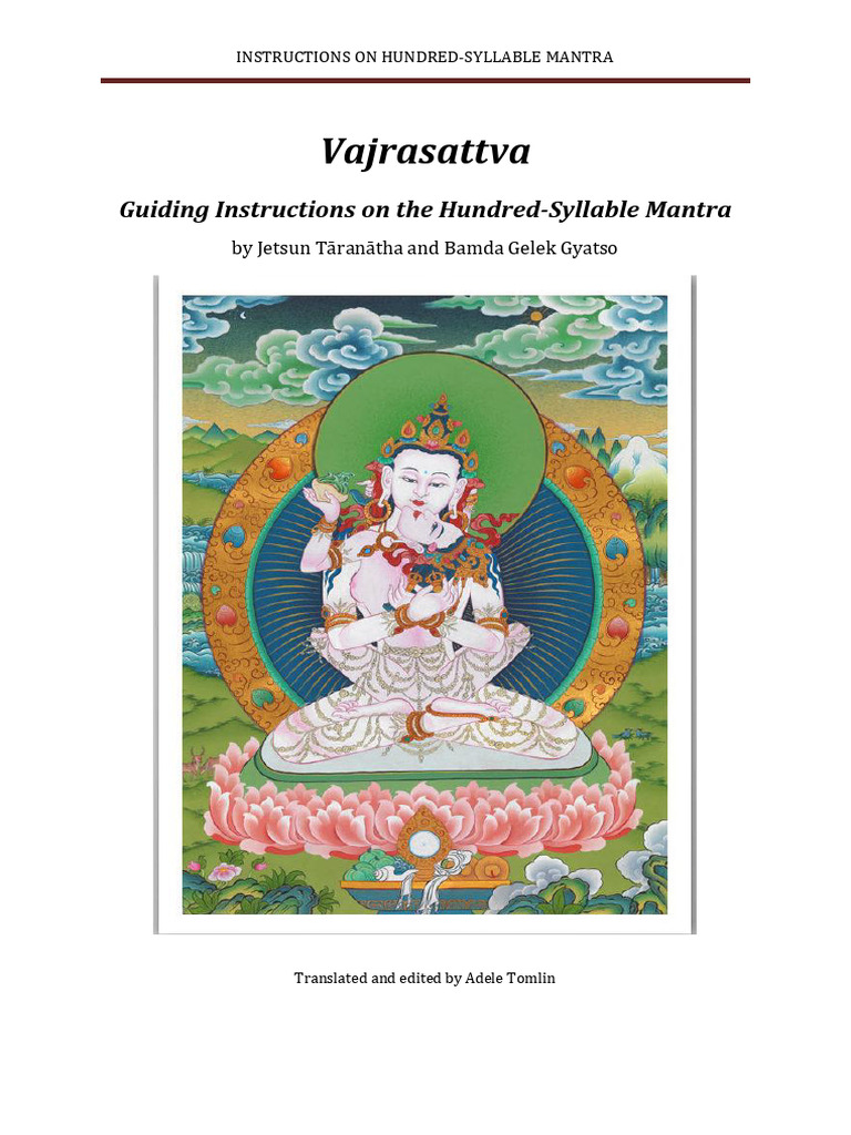 Vajrasattva Mantra Meaning and Categories 1 | PDF | Vajrayana | Eastern ...