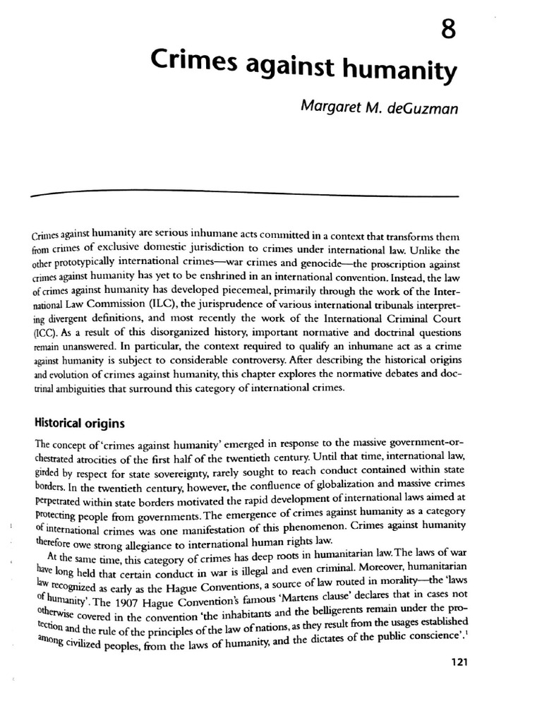 Crimes Against Humanity | PDF