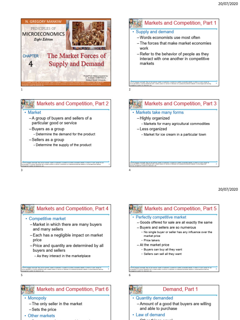 [4] The Market Forces of Supply and Demand | PDF | Demand | Demand Curve