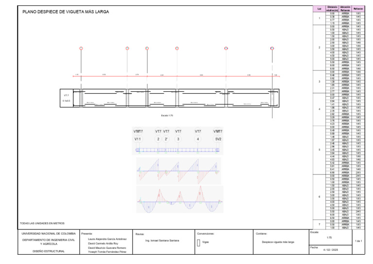 A3-Diseño Estructural Proyecto Vigueta Tipo 7-Layout1 | PDF