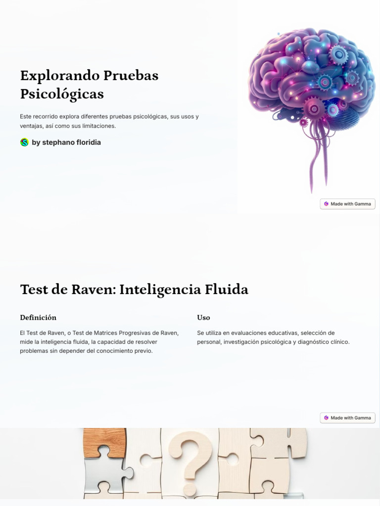 Explorando Pruebas Psicologicas | PDF | Inteligencia | Sicología