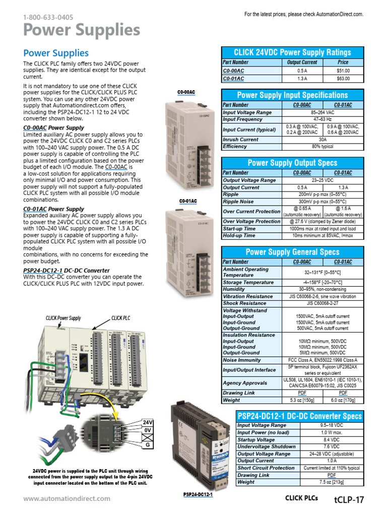 clickpower | PDF | Programmable Logic Controller | Power Supply