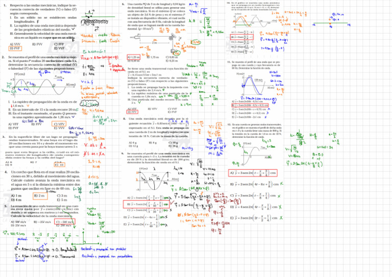 Resolucion Semana 19 Domi Ondas Mecánicas | PDF