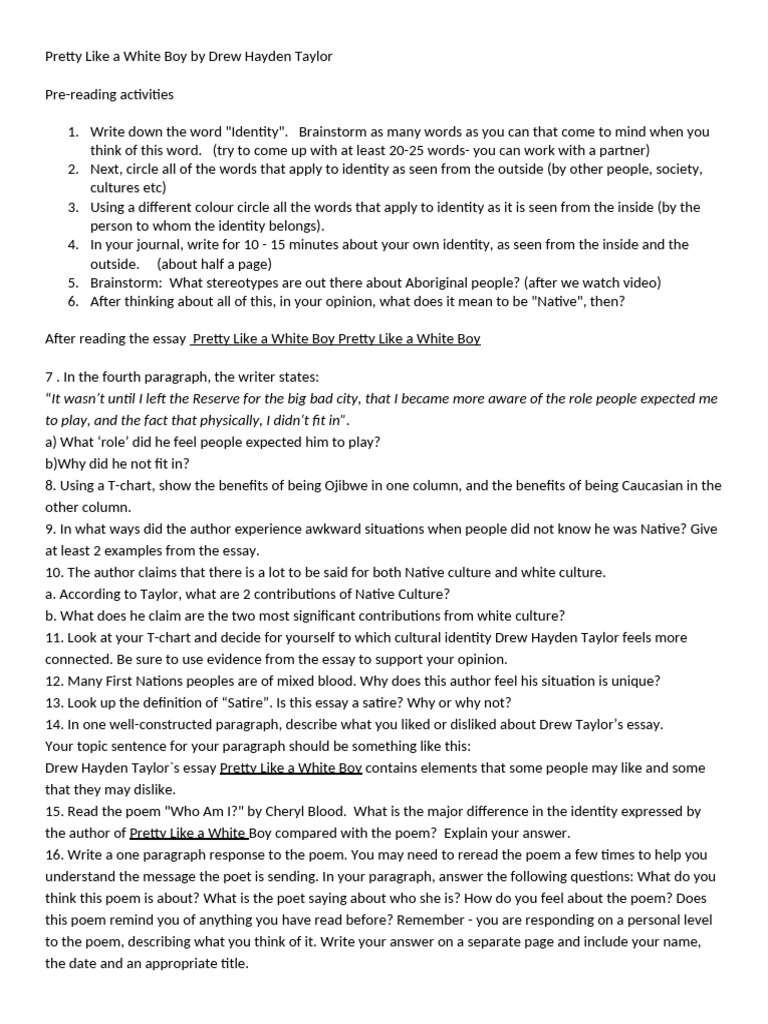 Exploring Identity in Taylor's Essay | PDF | Essays | Poetry