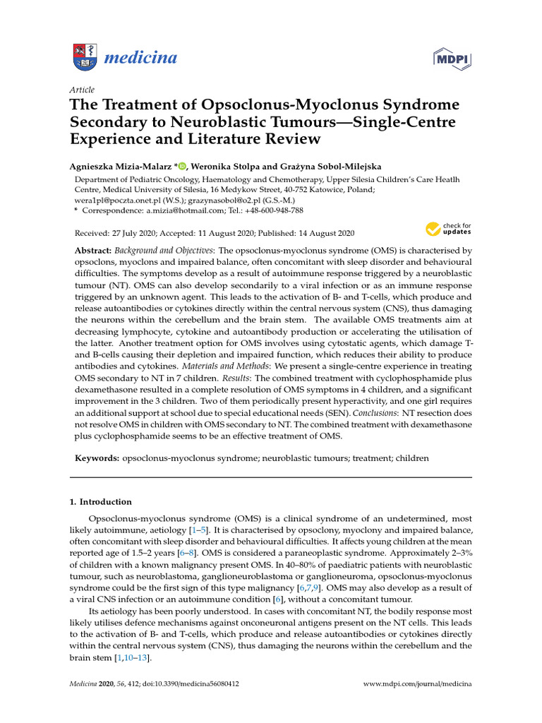 OMAS treatment | PDF | Medical Specialties | Clinical Medicine