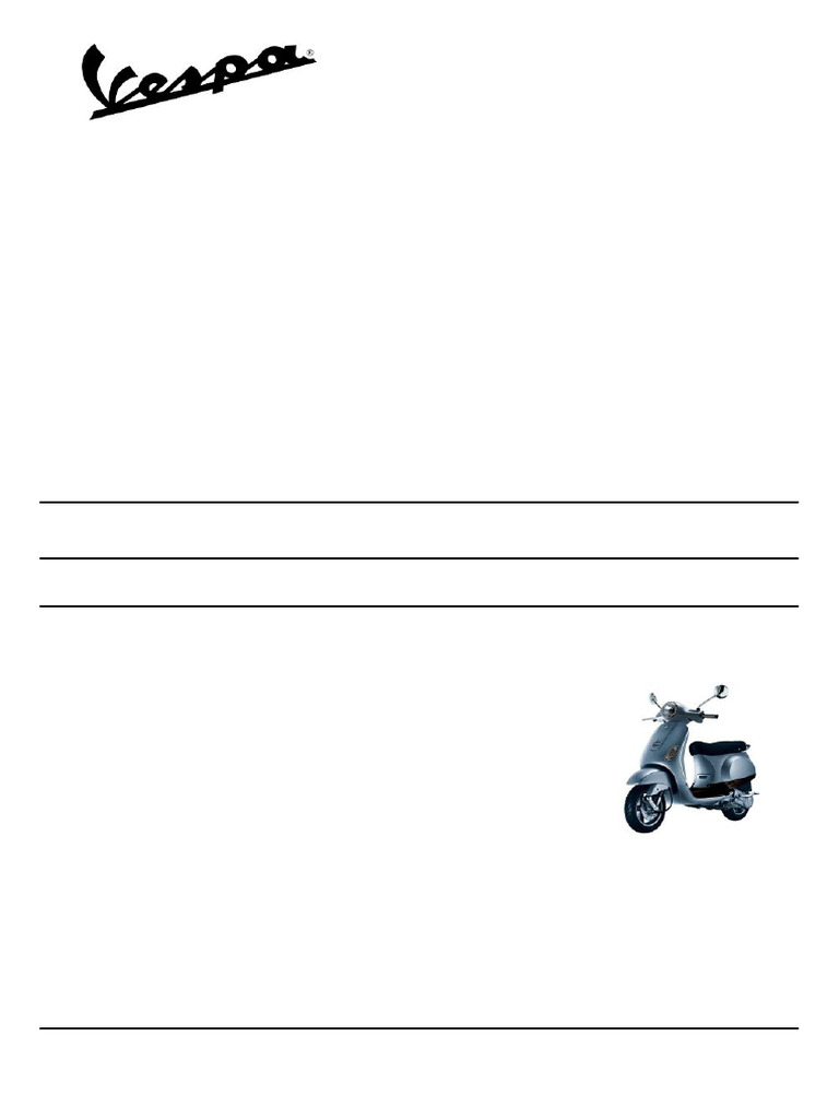 Piaggio-Vespa - SERVICE STATION MANUAL Piaggio-Vespa - LX 125 - 150 4T ...