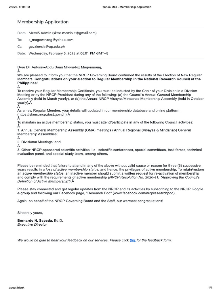 NRCP Membership | PDF