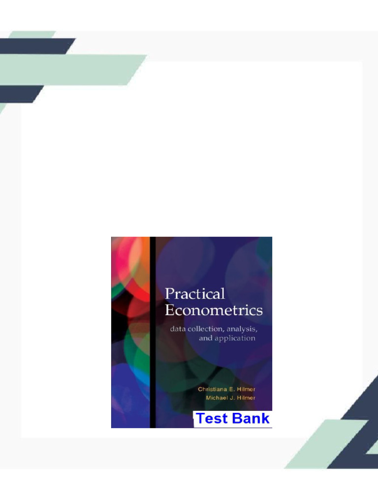 Instant Download Practical Econometrics Data Collection Analysis And