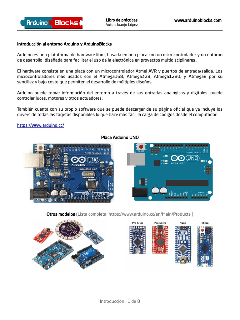 P00 Intro | PDF | Arduino | Programa de computadora