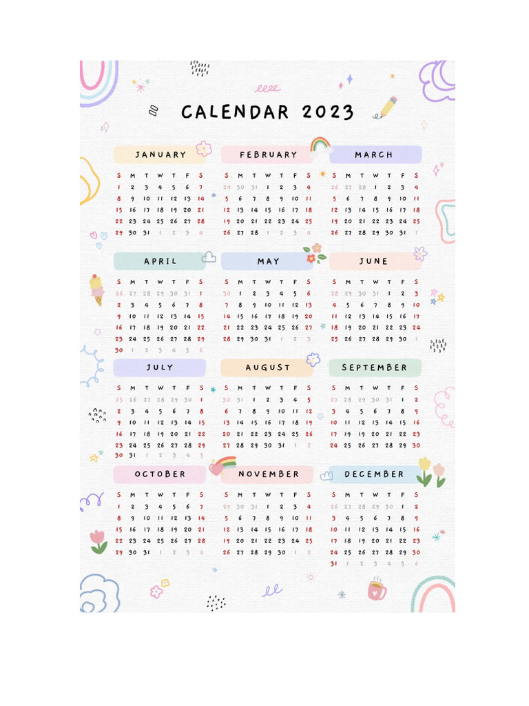 Kalendar 2023 | PDF
