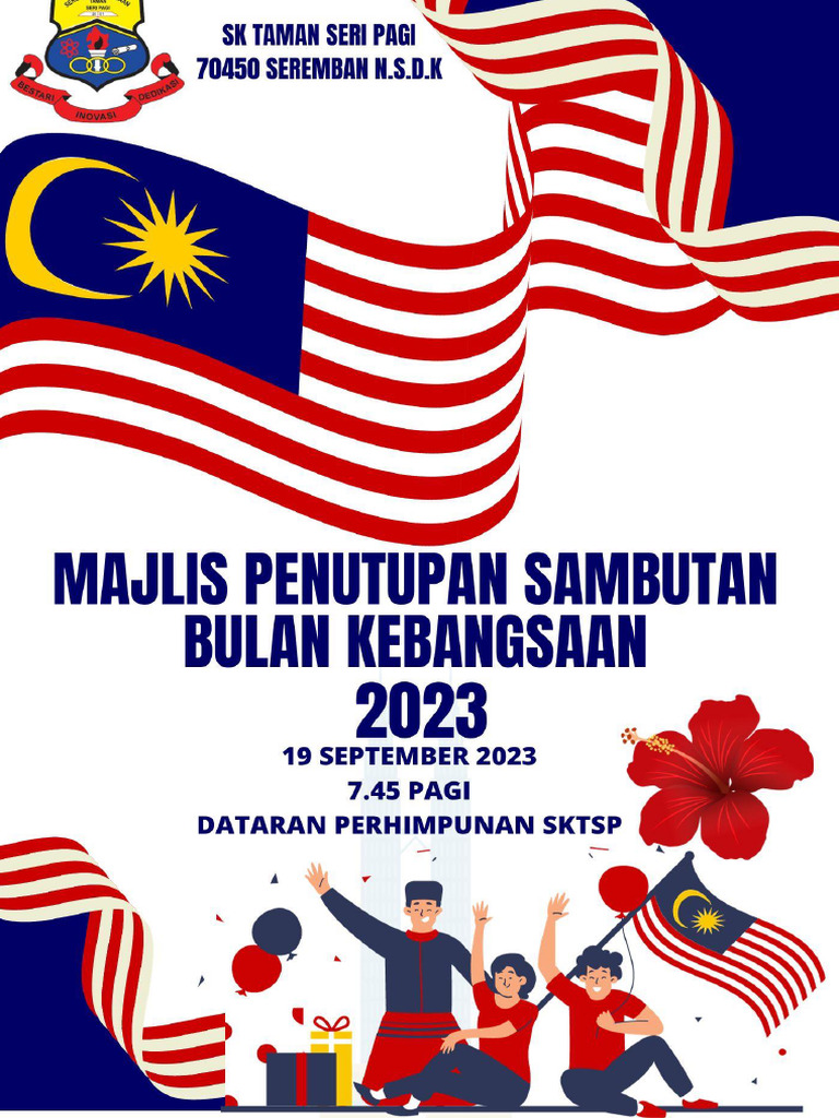 Buku Program Majlis Penutupan Bulan Kebangsaan 2023 | PDF