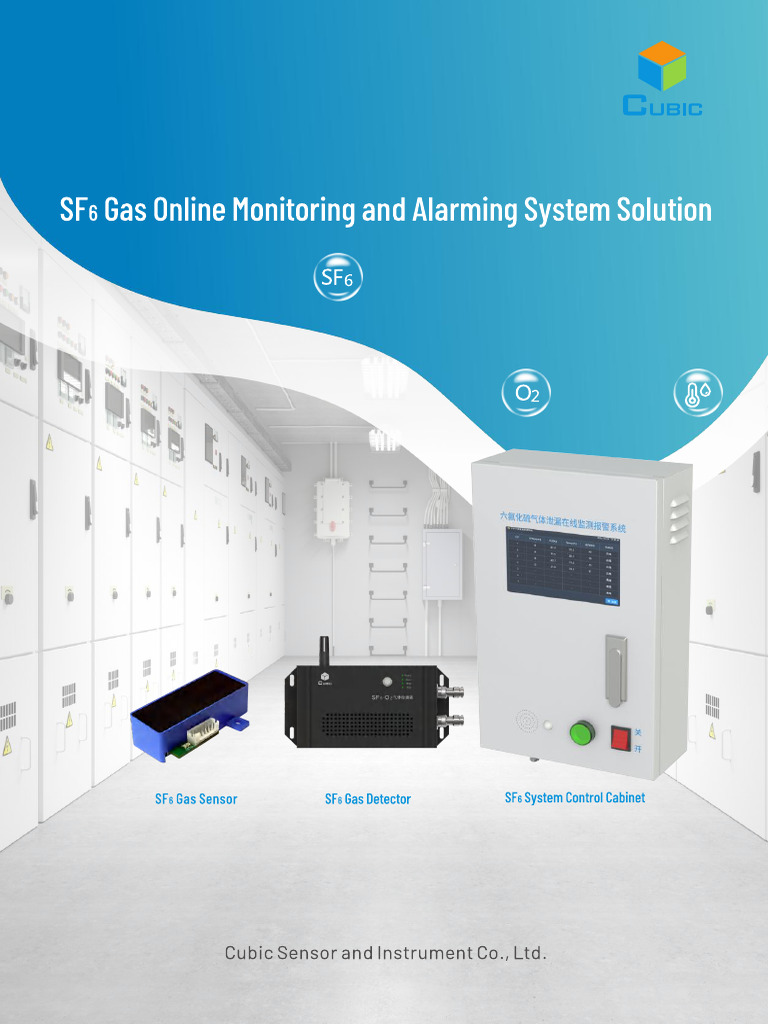 Cubic SF6 Online Monitoring and Alarming System Solution | PDF