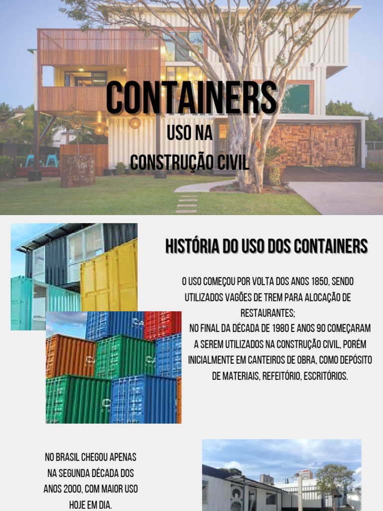 Containers na Construção Civil: História e Uso | PDF | Isolamento térmico
