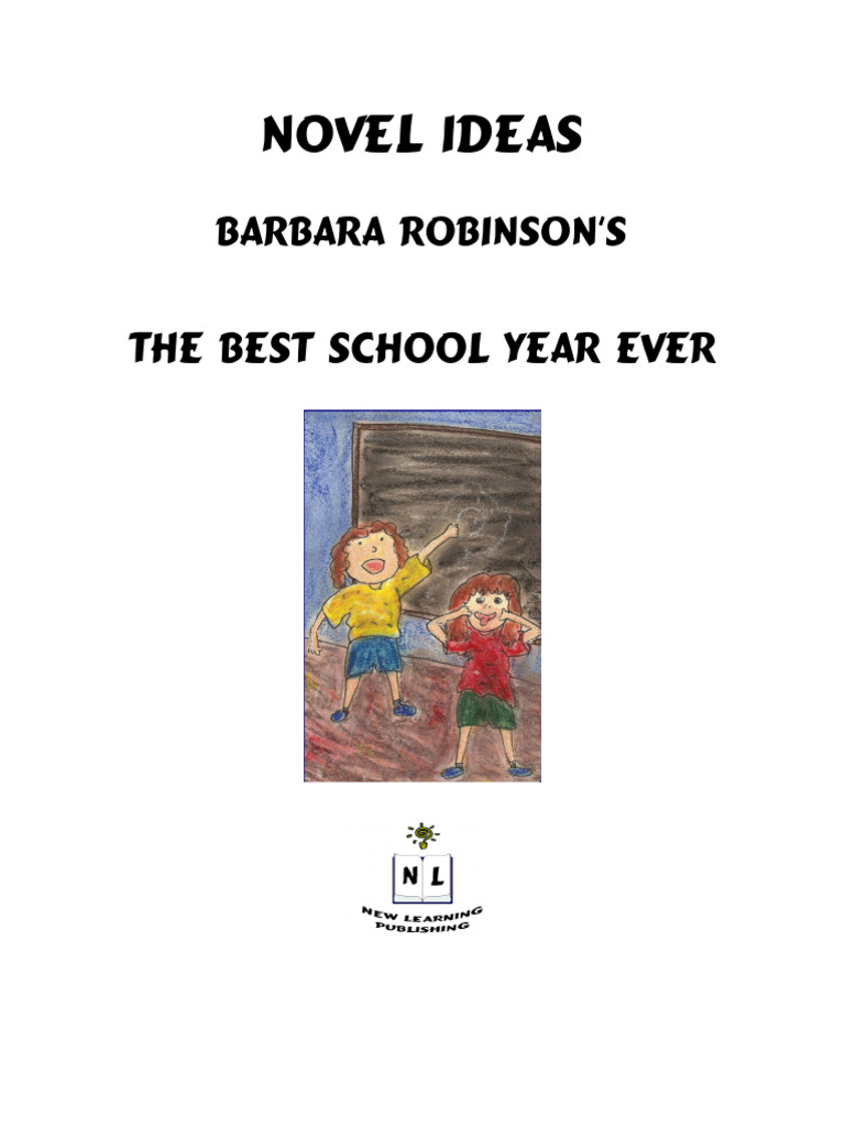 Novel Study Best School Year Ever | PDF | Vocabulary | Linguistics