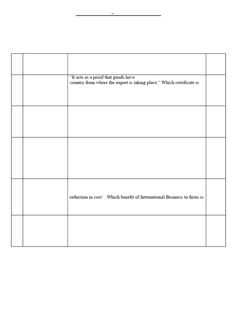 9 International Trade Pdf Economies Business