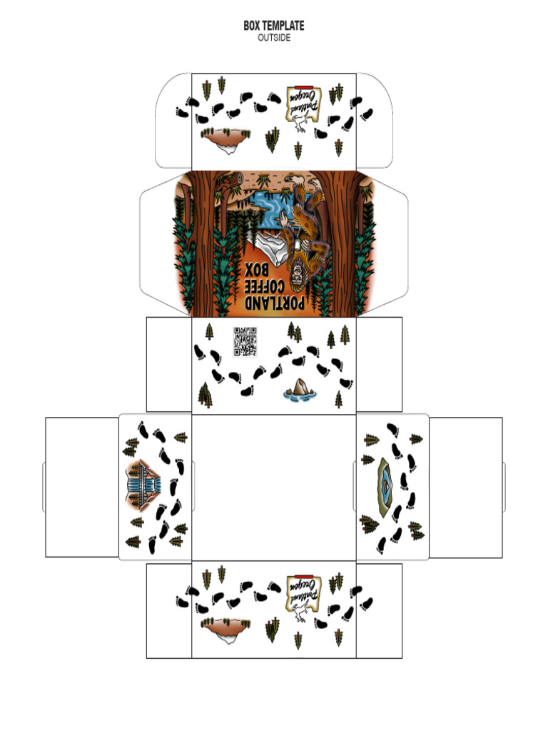 Portland Coffee Box Template | PDF