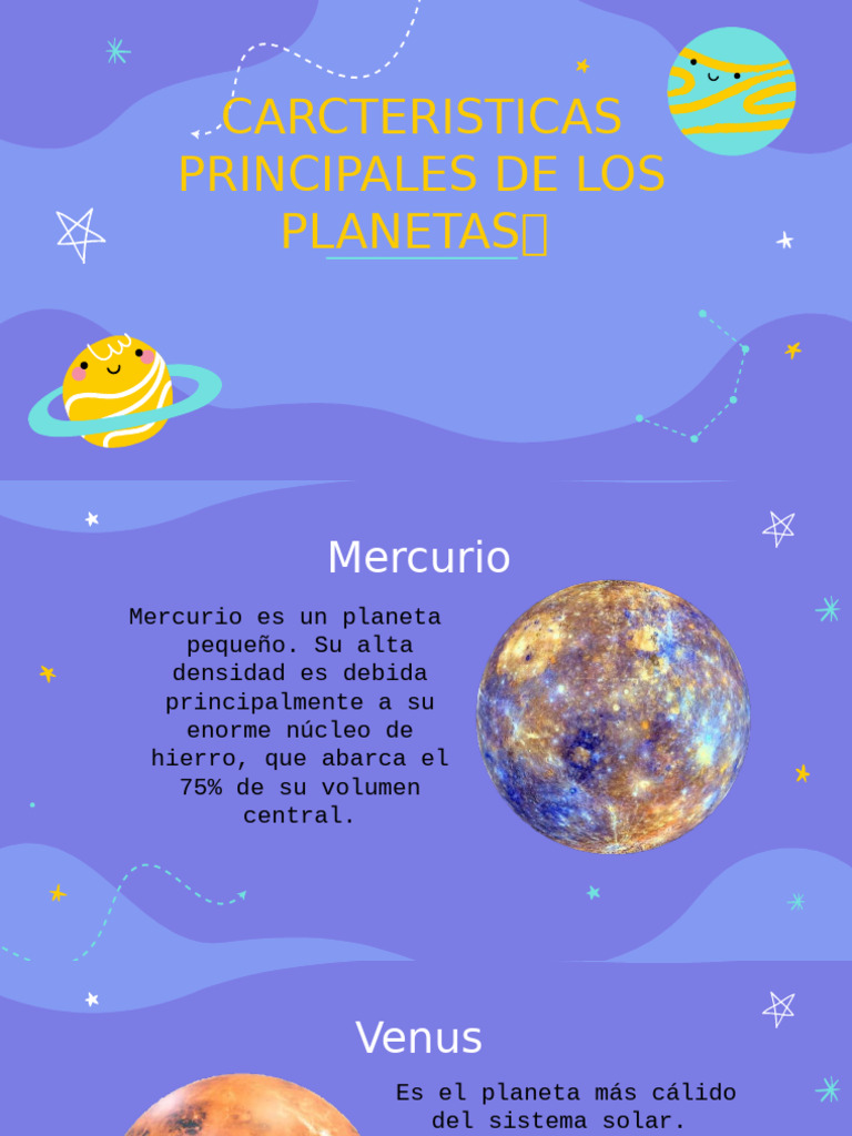3 Caracteristicas de Los Planetas | PDF
