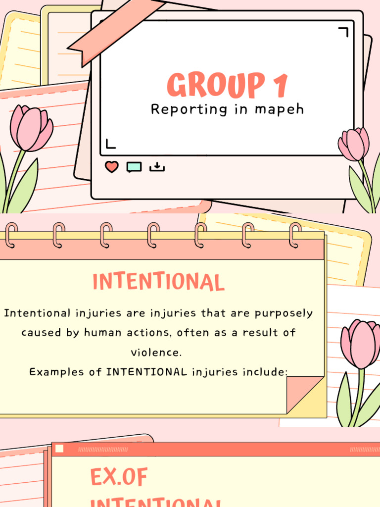 Intentional vs Unintentional Injuries | PDF