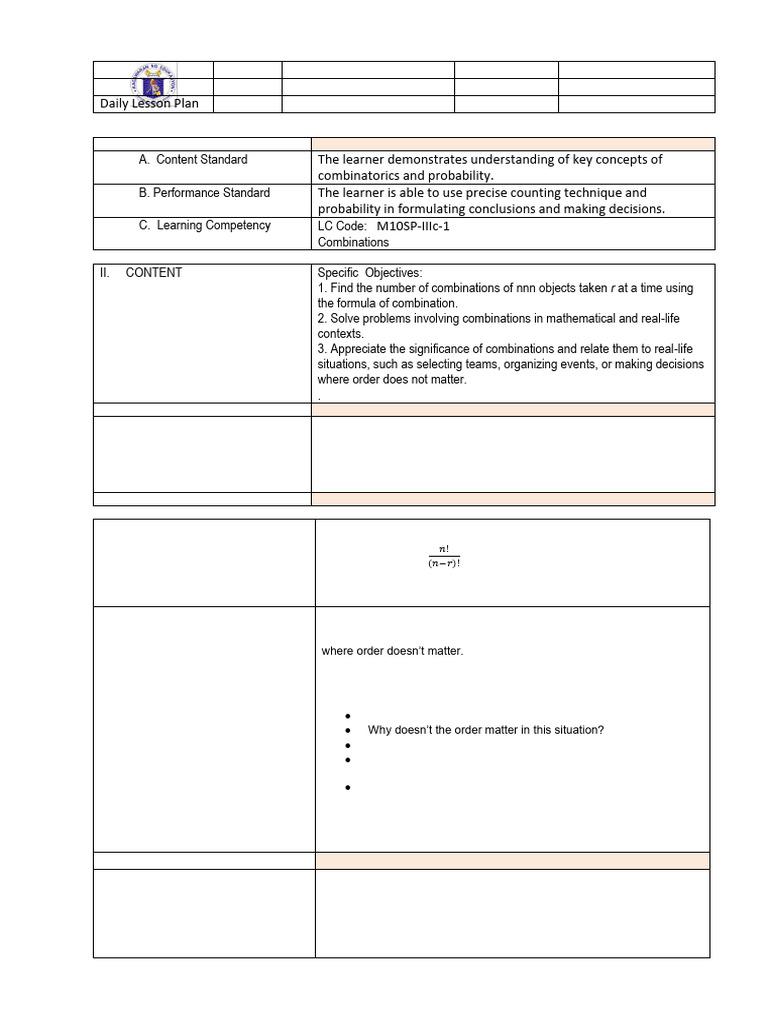 DLP-COMBINATION-DANAY | PDF | Learning | Teachers
