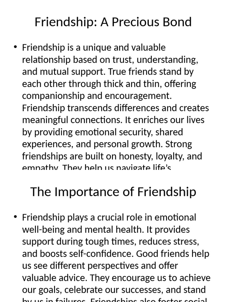 Qualities Of A Good Friend Pdf