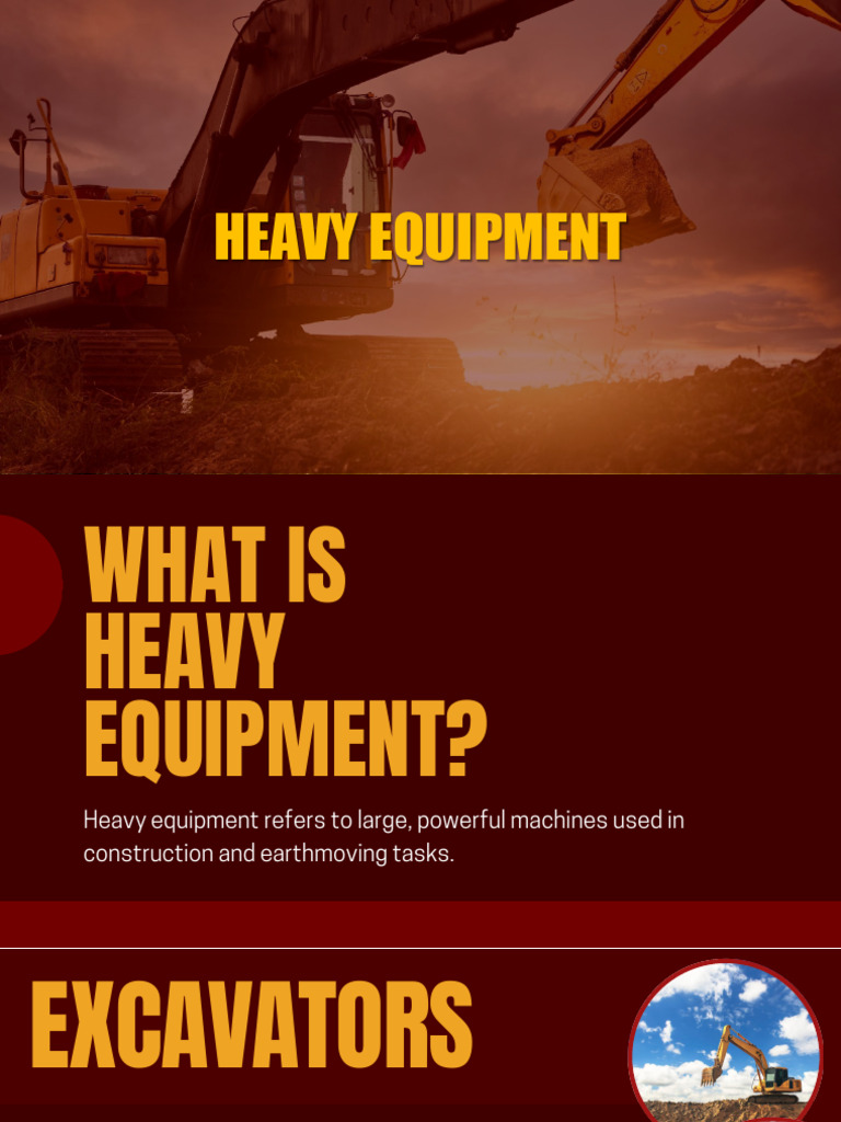CE337 TOPIC 6 - Heavy Equipment | PDF | Loader (Equipment) | Crane (Machine)