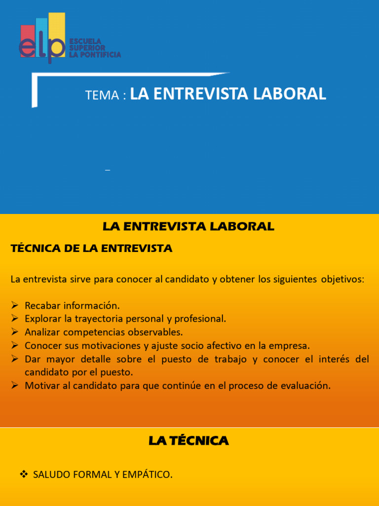Guía Completa para la Entrevista Laboral | PDF | Comunicación no verbal ...