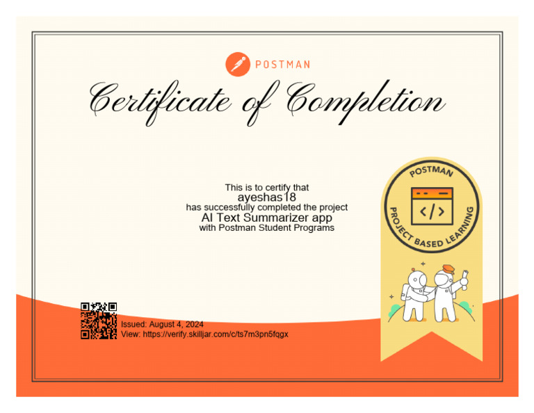 Postman-Certificate | PDF