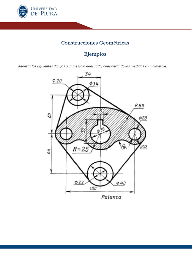 Ejemplos construcciones geométricas (1) | PDF