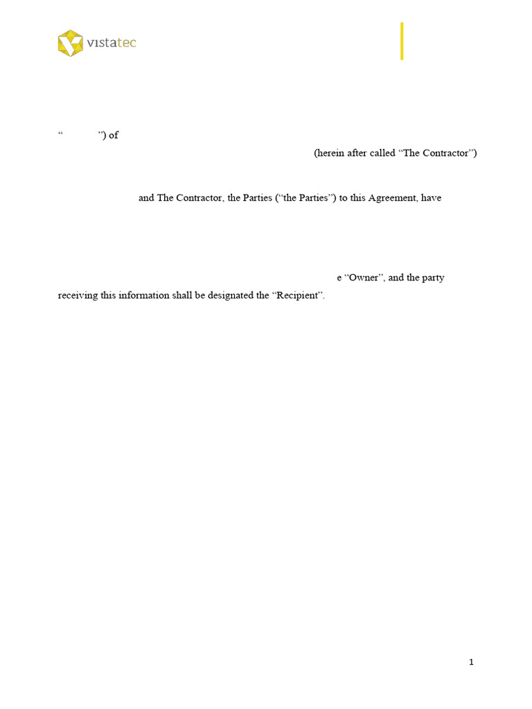 200g Vistatec Partner NDA 2023 | PDF | Non Disclosure Agreement ...