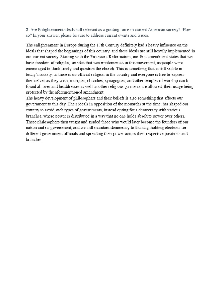 Enlightenment (US History) | PDF