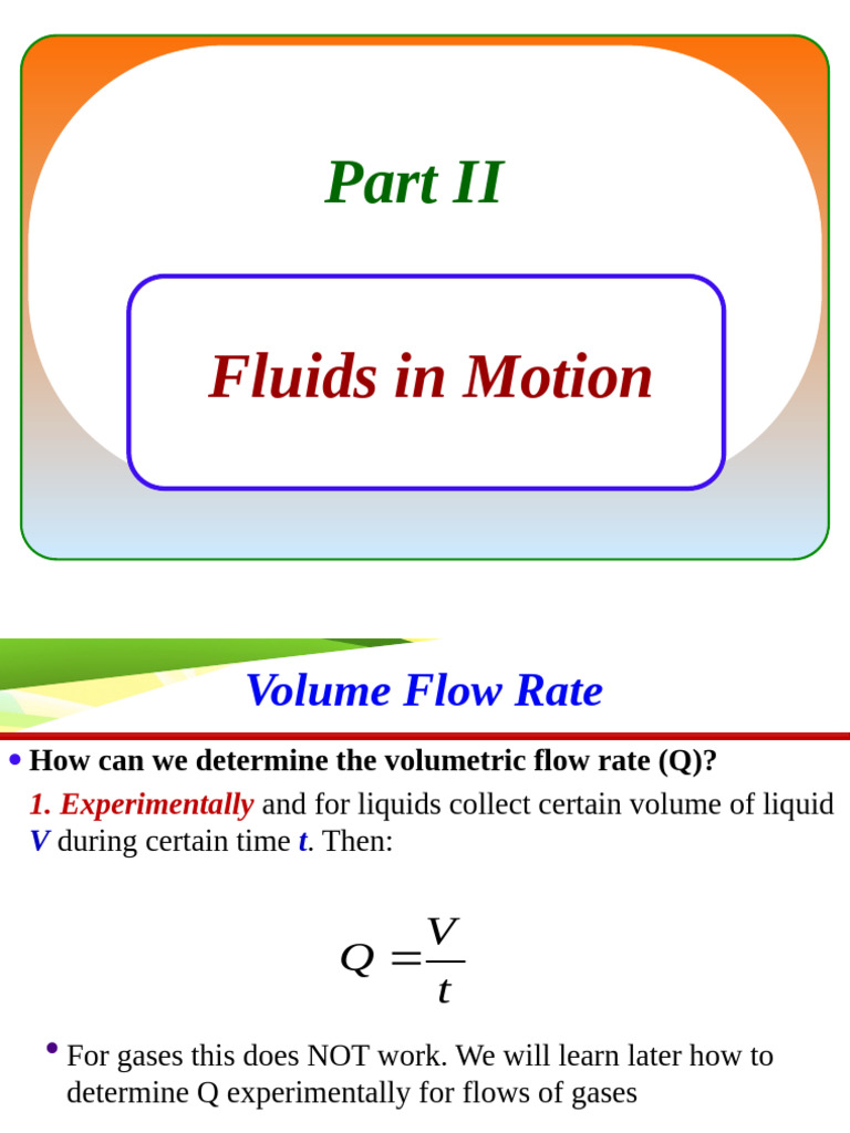 Understanding Volumetric Flow Rate | PDF | Flow Measurement | Fluid ...