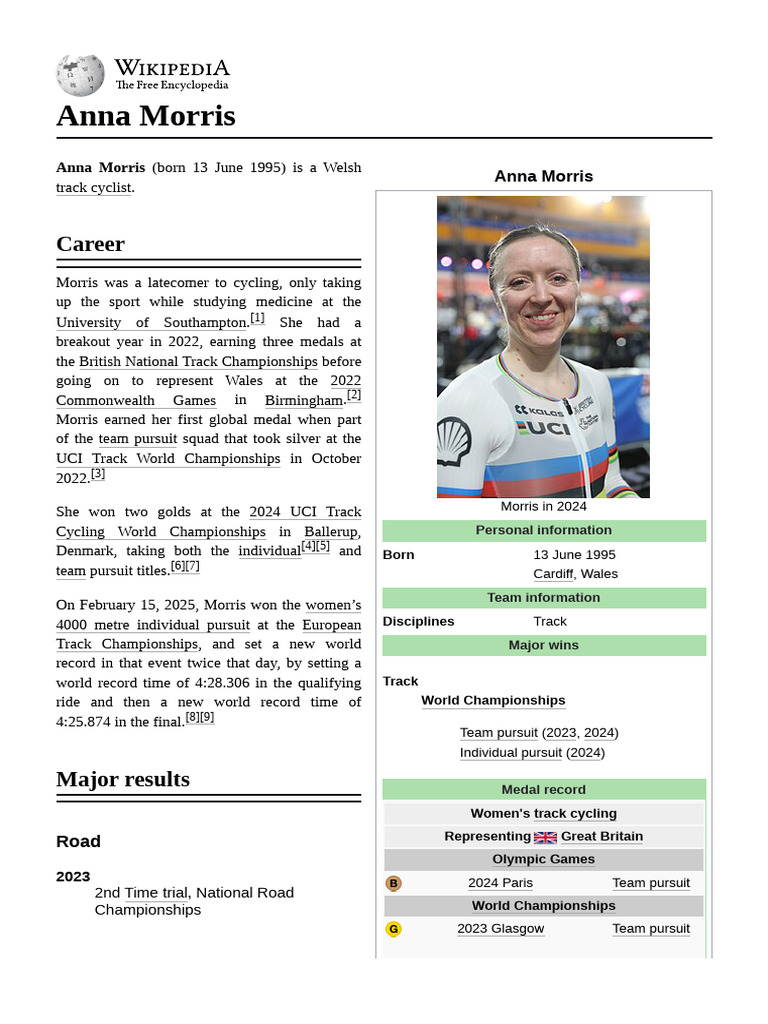 Anna_Morris | PDF | Cycle Sport | Cycle Racing