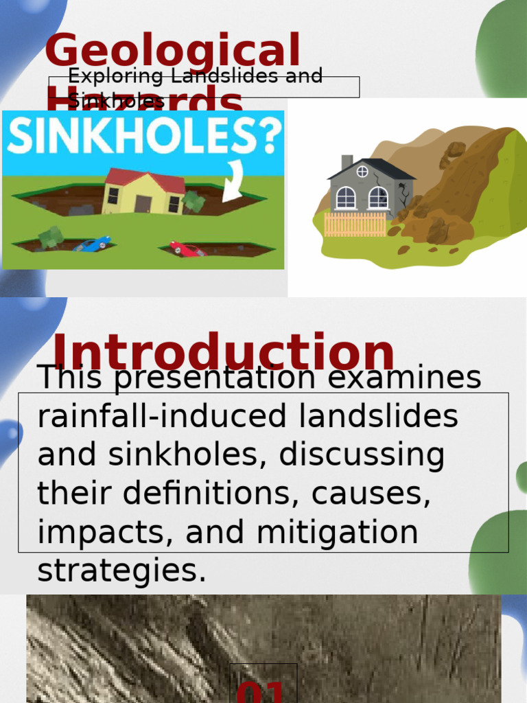 Landslides and Sinkholes Overview | PDF | Landslide | Sinkhole