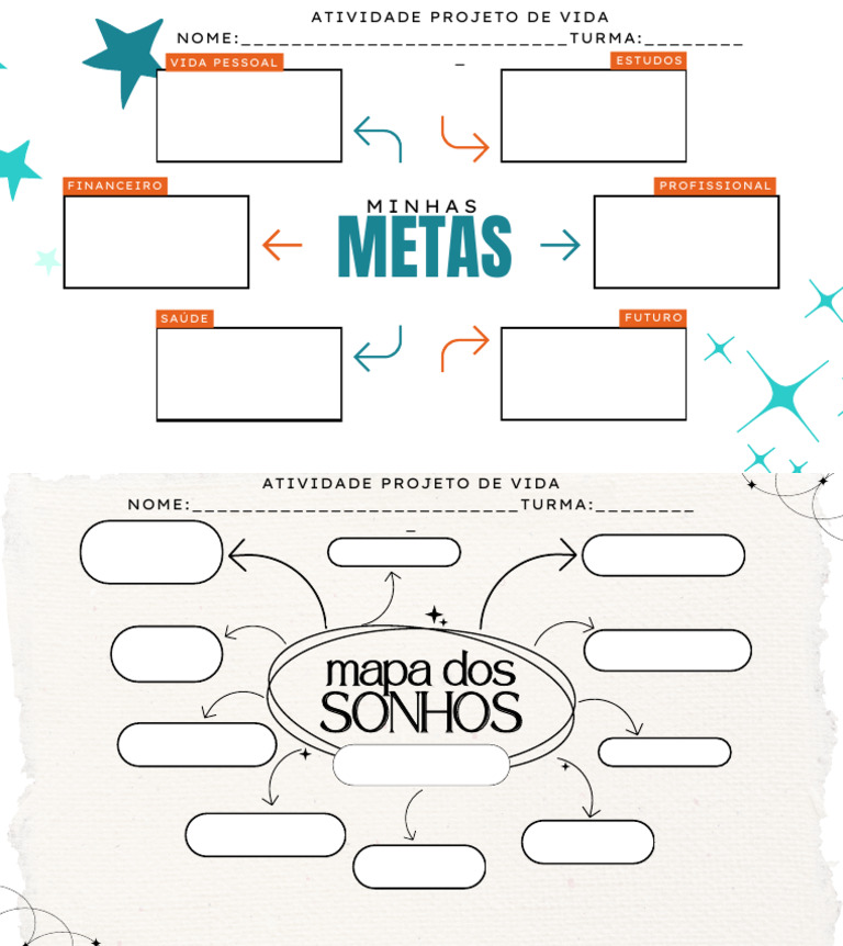 Mapa de Metas e Sonhos Pessoais | PDF