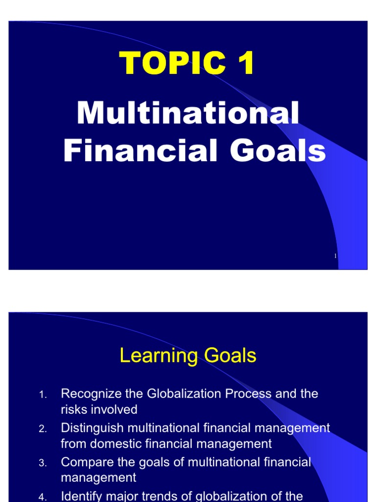 Multinational Finance | PDF | Multinational Corporation | Euro