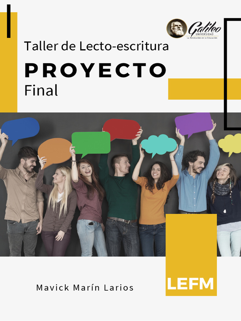 Proyecto Final Taller de Lecto-Escritura | PDF | Enseñando | Aprendizaje